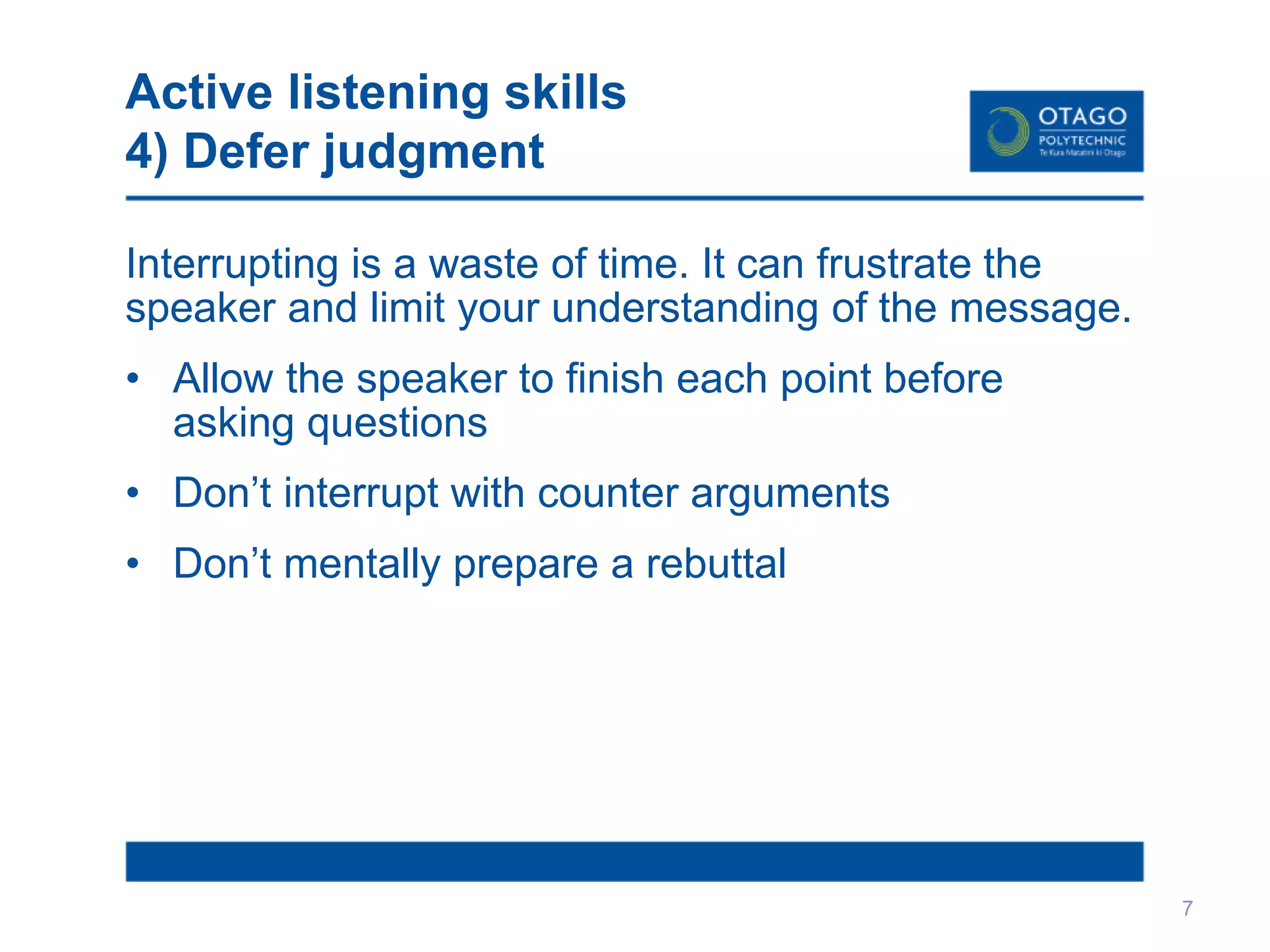 Active Listening in Communication | PPTX