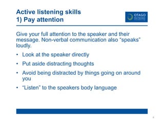 Active Listening in Communication | PPTX