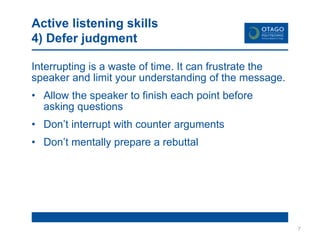 Active Listening in Communication | PPTX