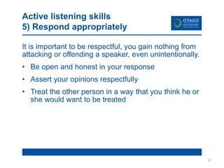 Active Listening in Communication | PPTX