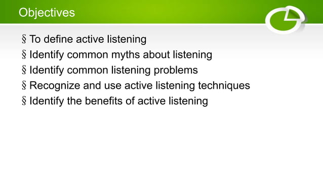 Active listening | PPT