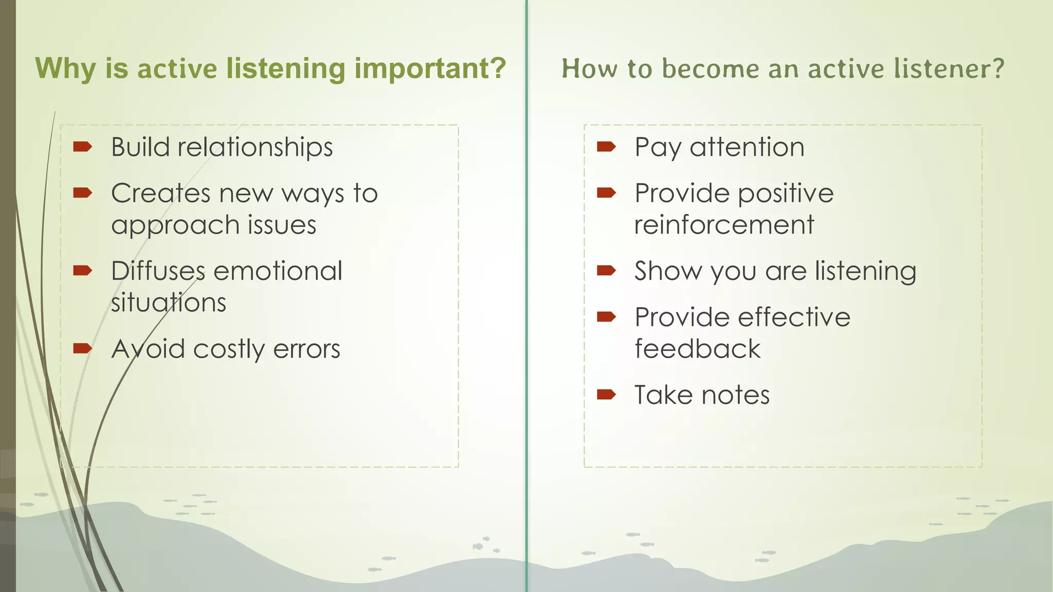 Active listening | PPTX