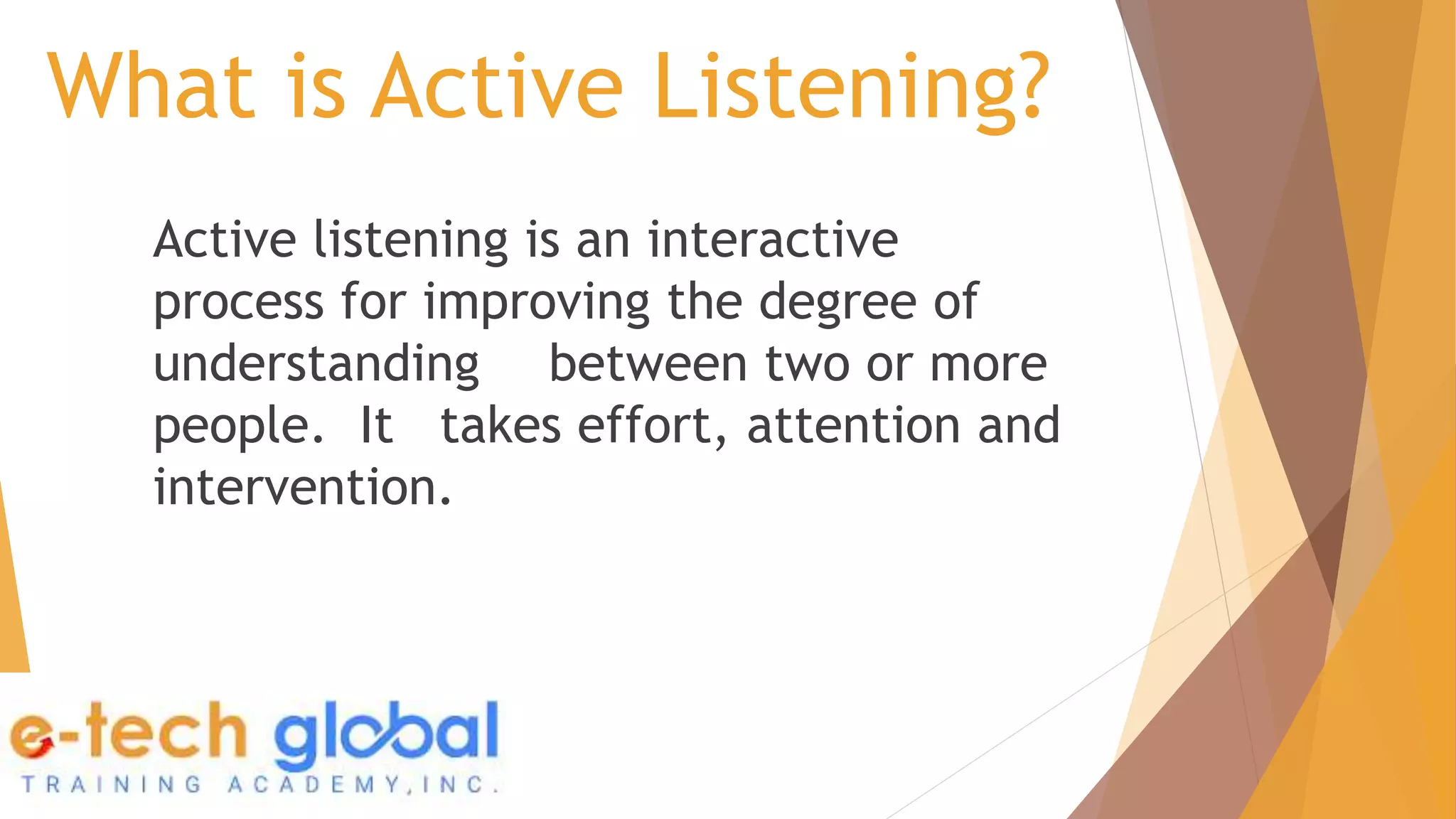 Active listening | PPT