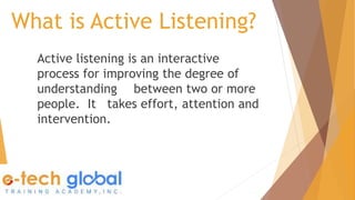 Active listening | PPTX