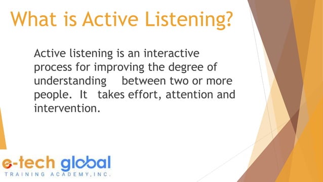 Active listening | PPT