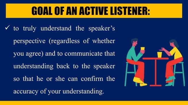 ACTIVE LISTENING power point presentation.pptx | Technology & Computing