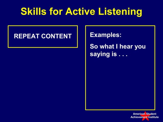 Active listening | PPT