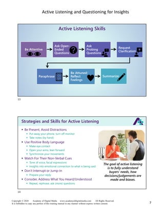 Active listening and questioning v2020 | PDF
