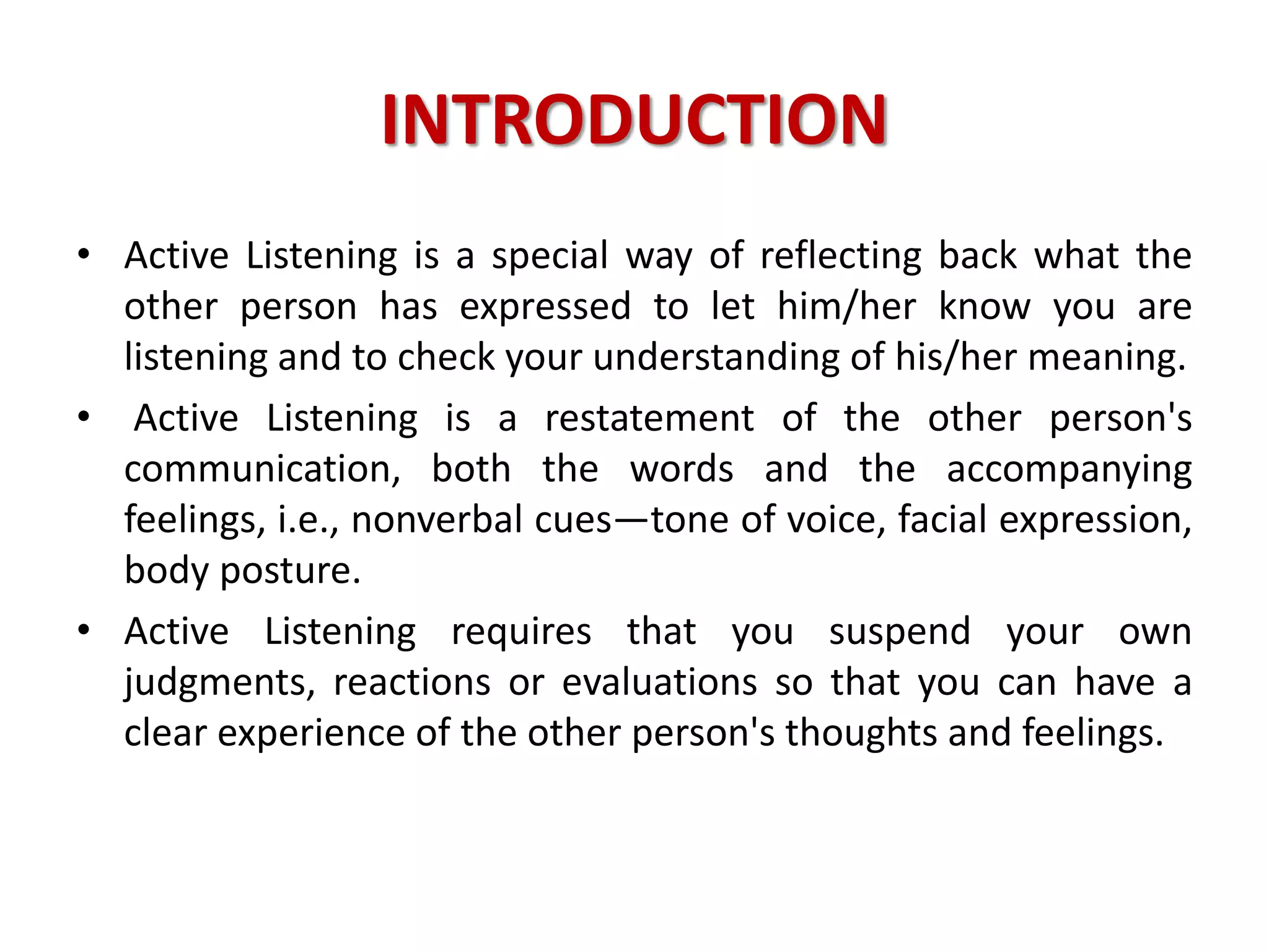 Active listening dr rahul | PPTX