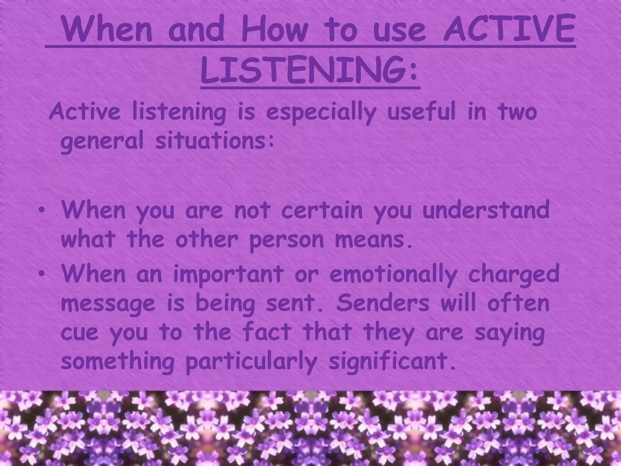 Active listening presentation | PPTX