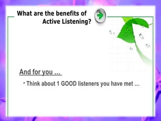 Active listening presentation | PPTX