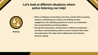 How to Practice Active Listening? | PDF