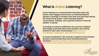 How to Practice Active Listening? | PDF