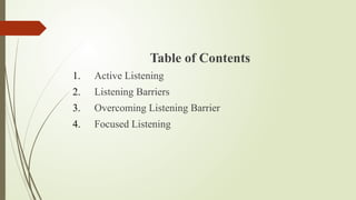 Active Listening Presentation.pptx english | PPT