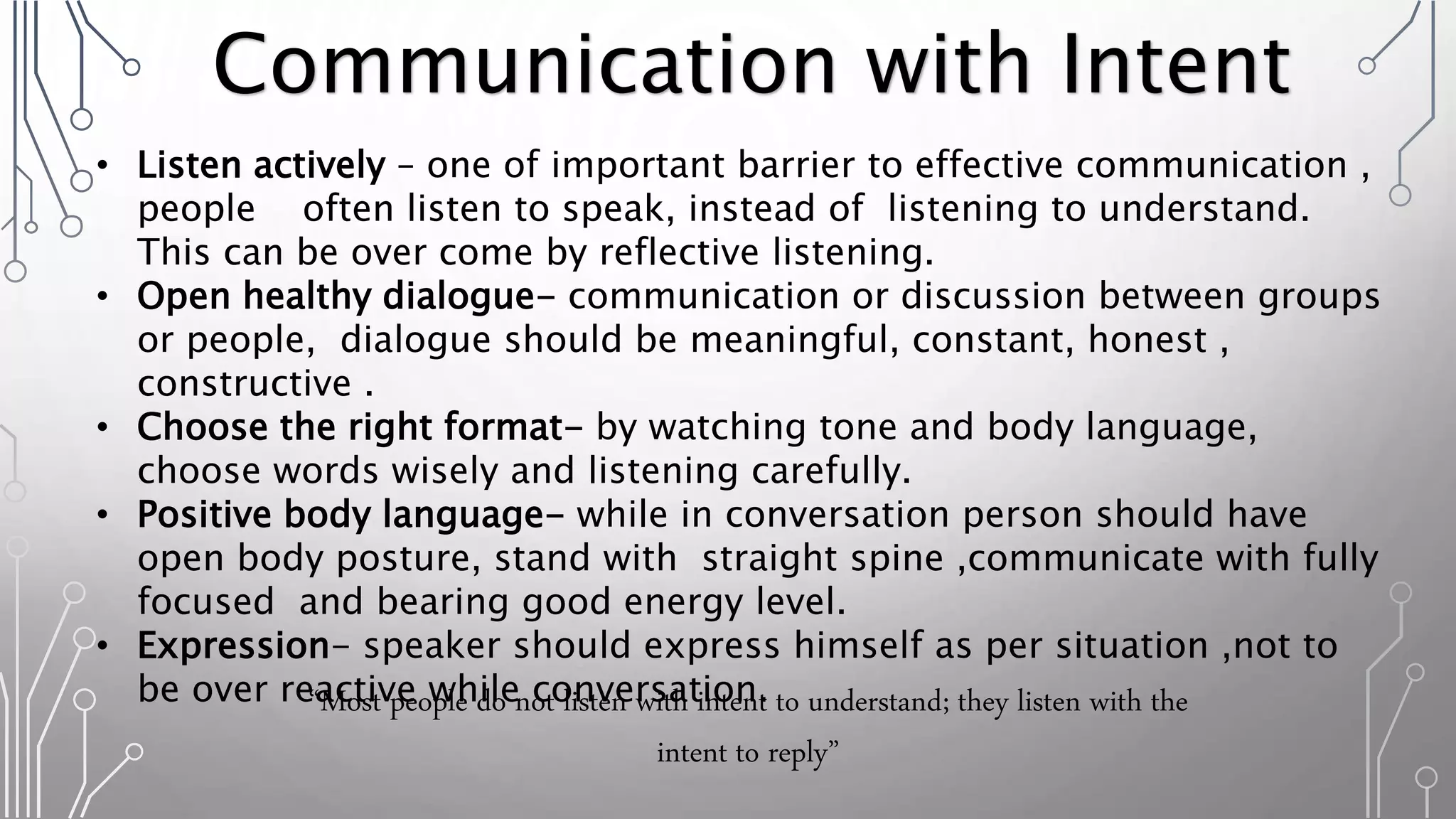 Active listening skills, Communication Skills, B.pharm 1st & 3rd sem | PPTX
