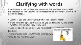 Active listening skills, Communication Skills, B.pharm 1st & 3rd sem | PPTX