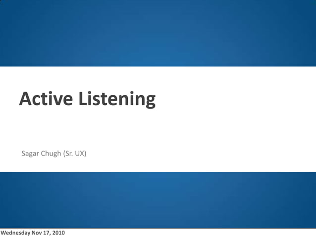 Active Listening V1.4 Ext | PPT