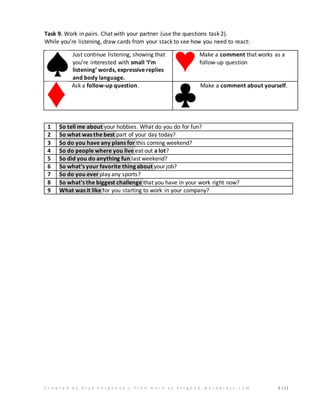 Active listening worksheet | DOCX