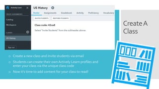 Actively Learn Tutorial Ppt