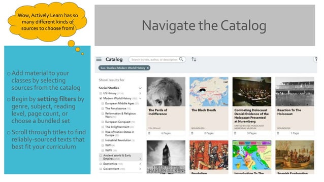 Actively Learn Tutorial Ppt