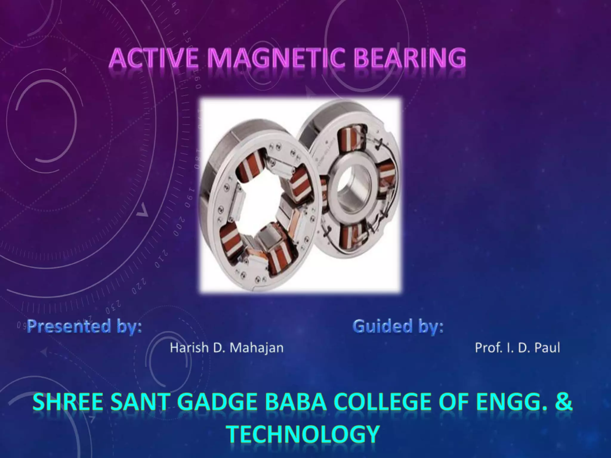 Active magnetic bearing | PPTX