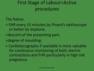 Active management of normal labour | PPTX