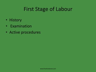 Active management of normal labour | PPTX