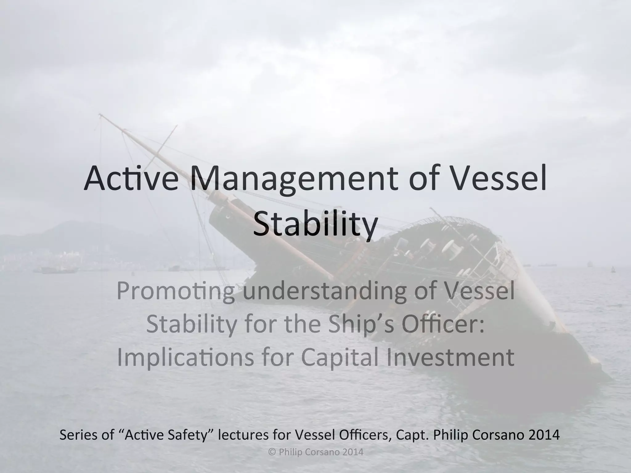 Active management of vessel stability | PDF