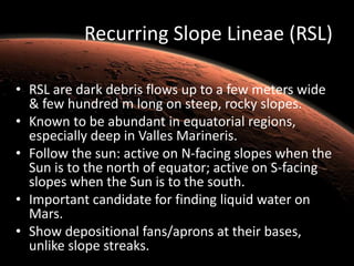 Active Geology on Mars | PPTX