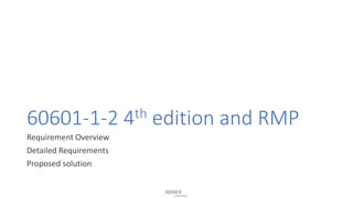 Active medical devices EMC and RMP requirements | PPT