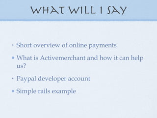 Activemerchant | PPT