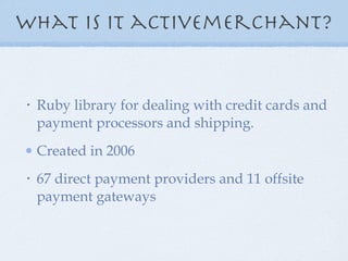 Activemerchant | PPT