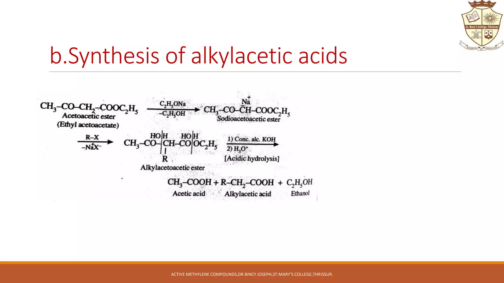 Active methylene compounds | PDF