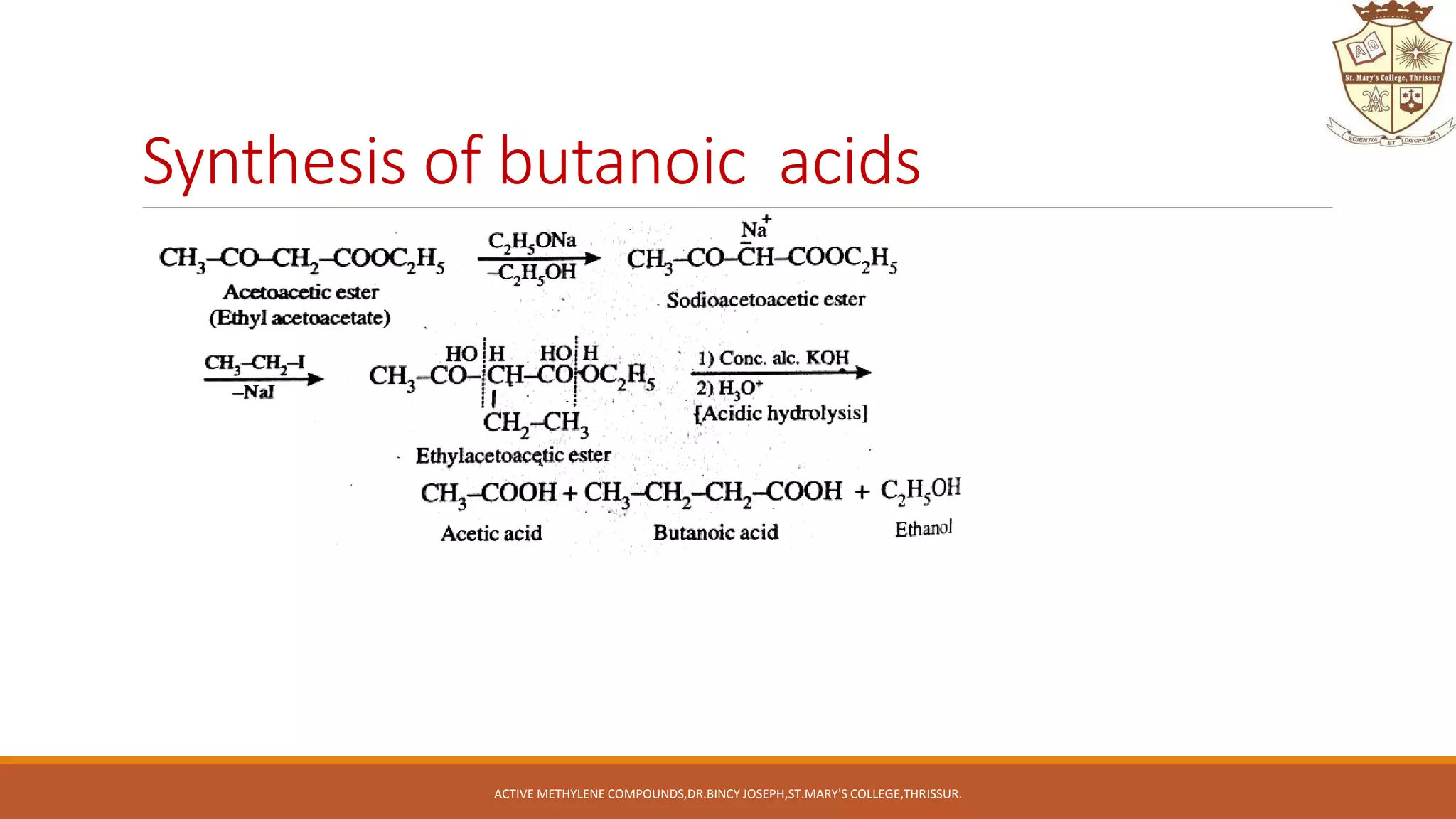 Active methylene compounds | PDF