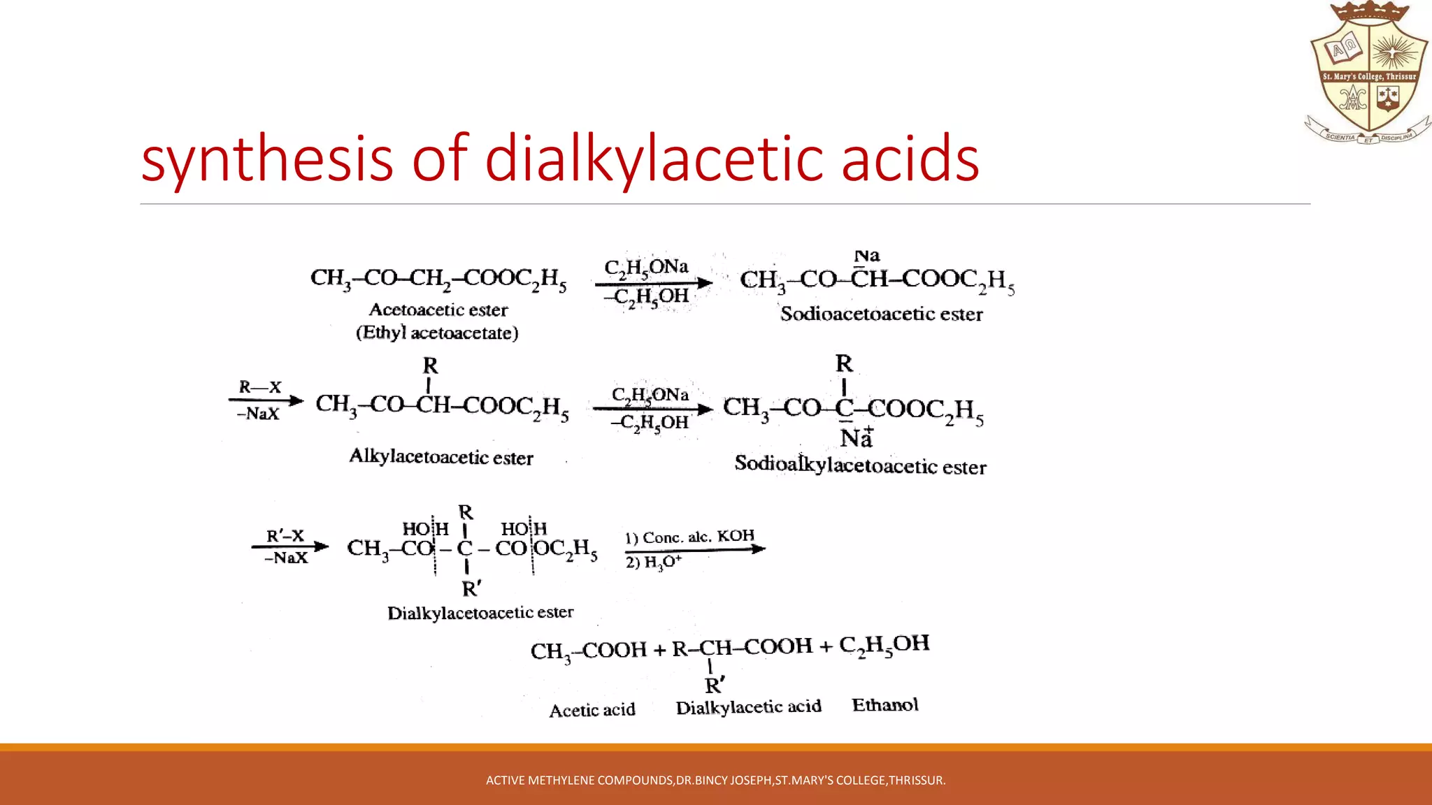 Active methylene compounds | PDF