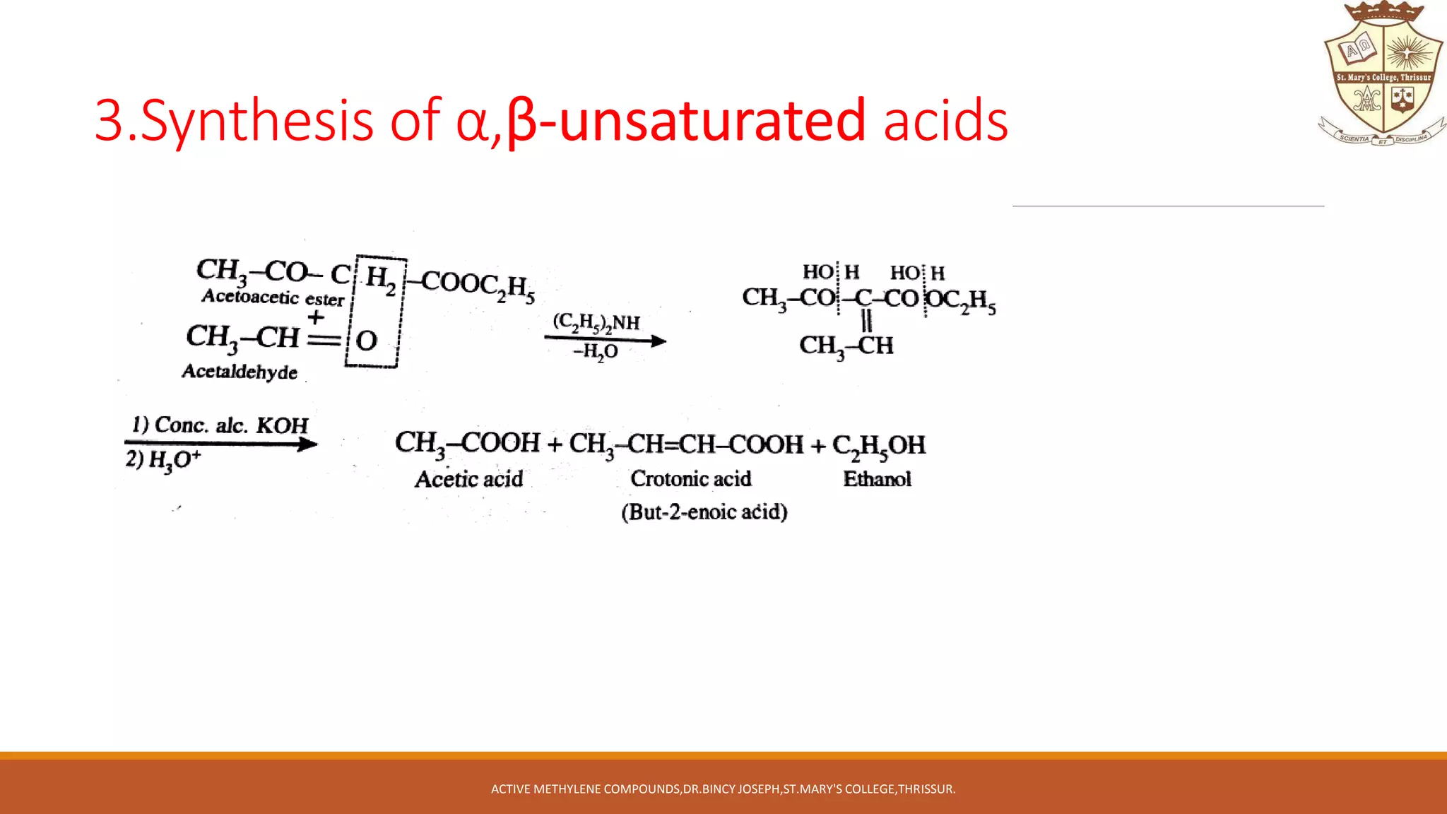 Active methylene compounds | PDF