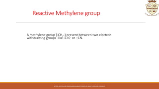 Active methylene compounds | PDF