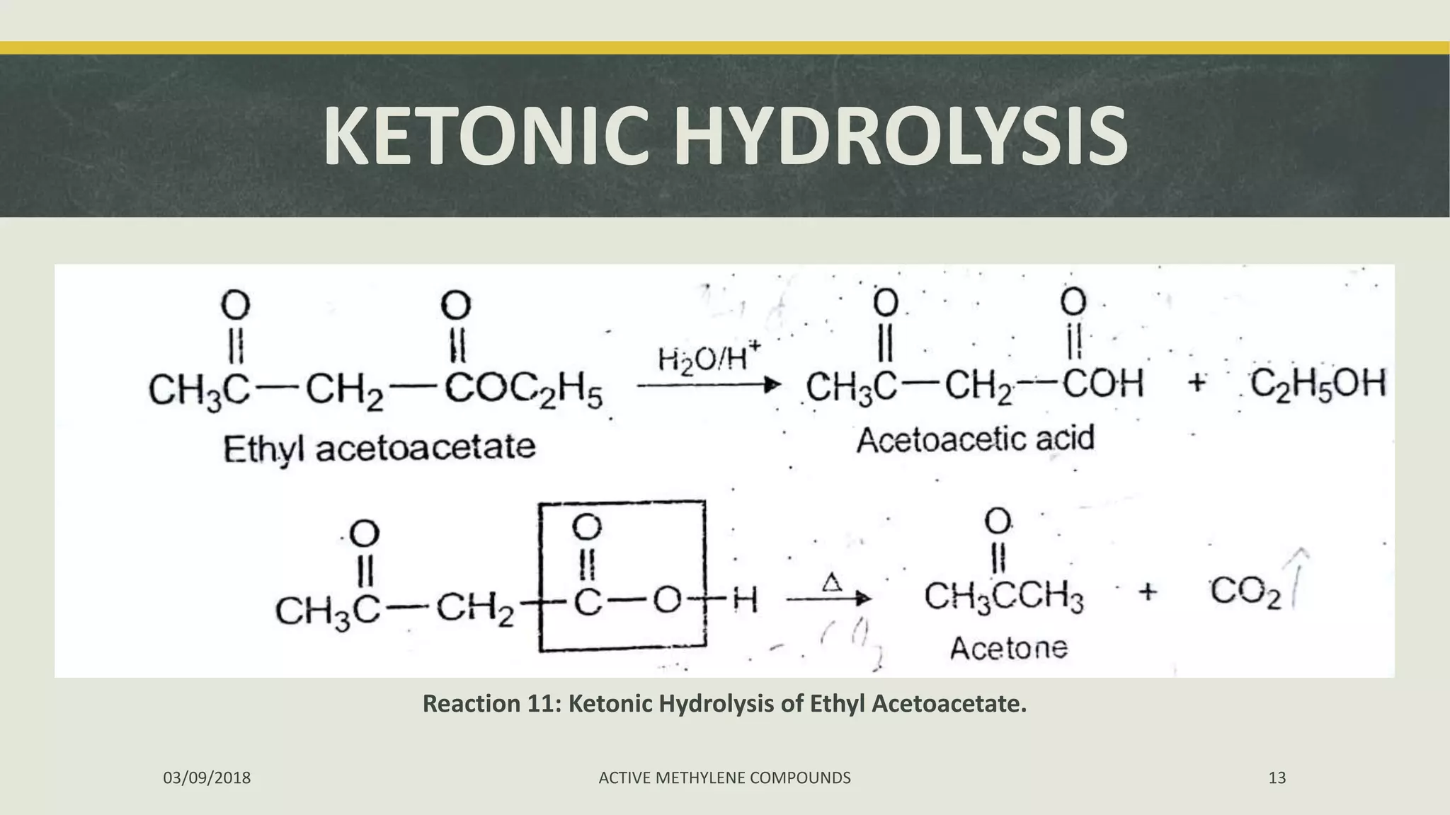 Active methylene compounds | PPTX