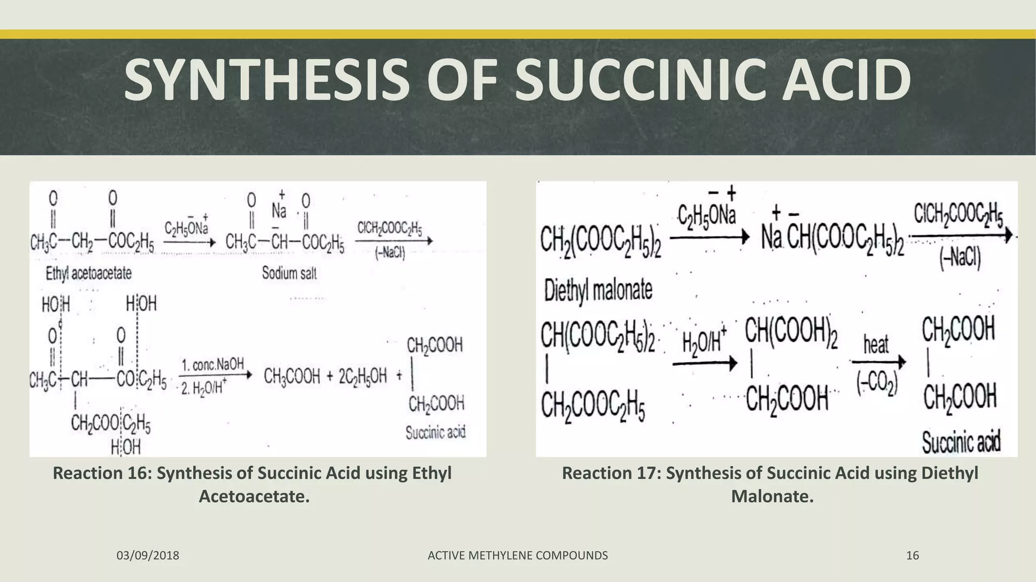 Active methylene compounds | PPTX