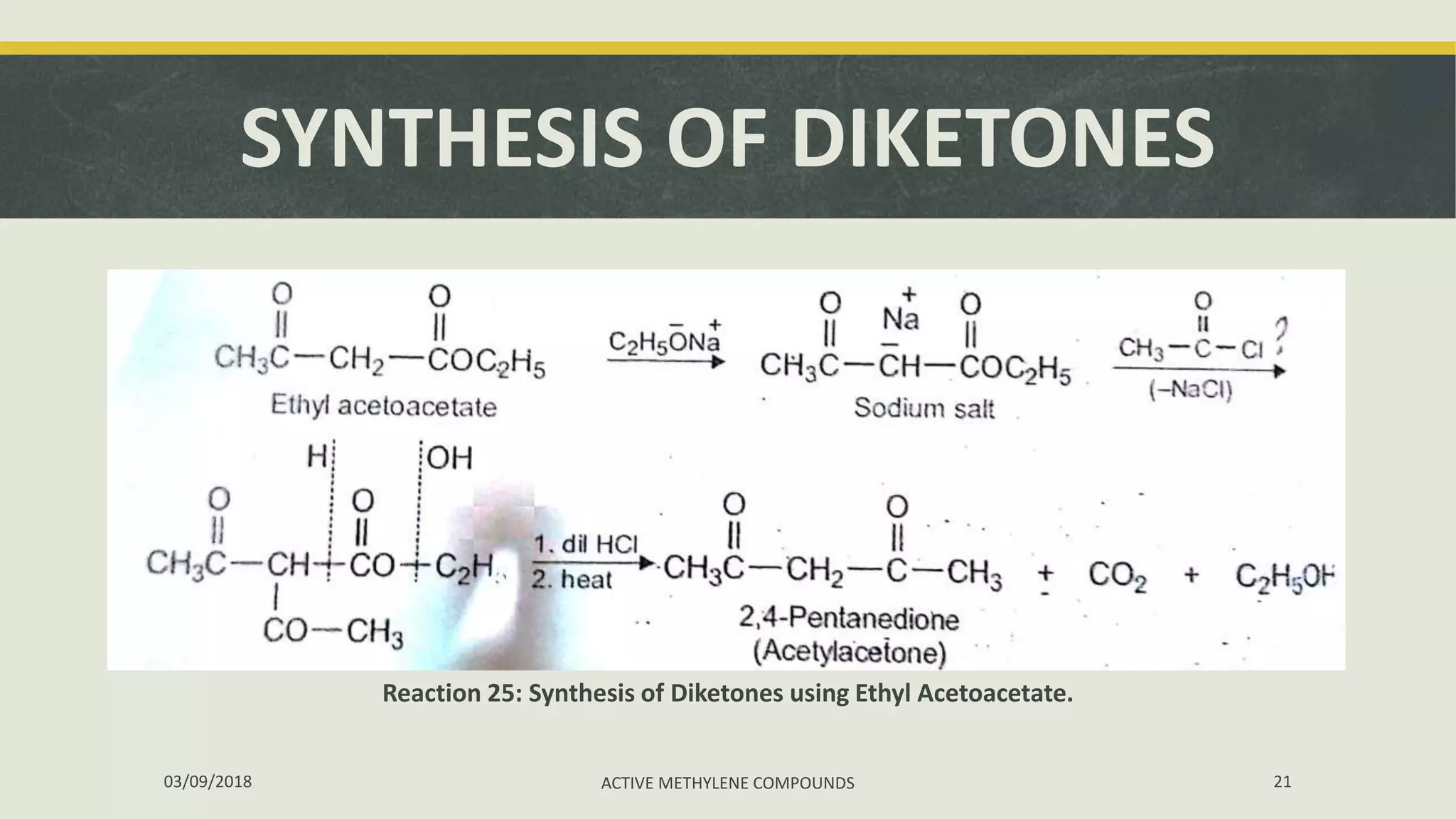 Active methylene compounds | PPTX