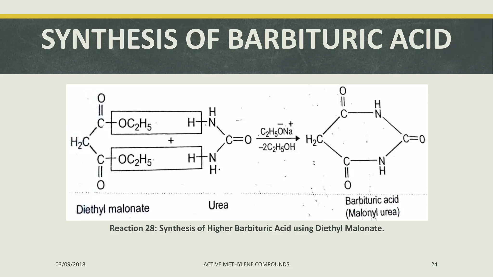 Active methylene compounds | PPTX