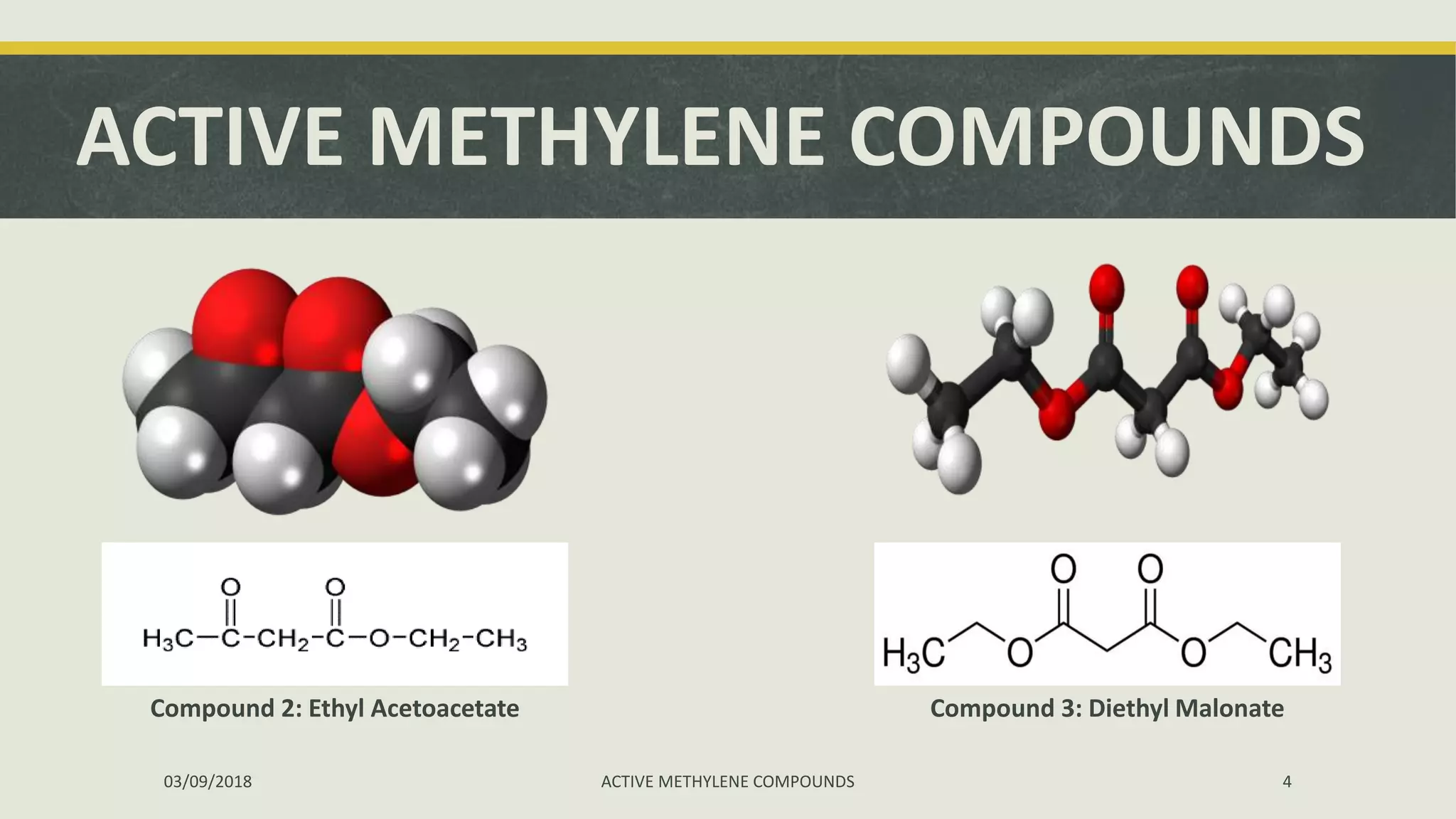 Active methylene compounds | PPTX