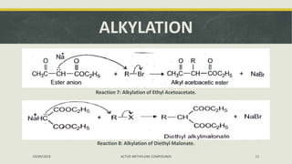 Active methylene compounds | PPTX