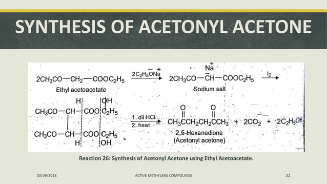 Active methylene compounds | PPTX | Chemistry | Science