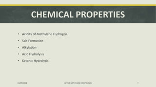 Active methylene compounds | PPTX
