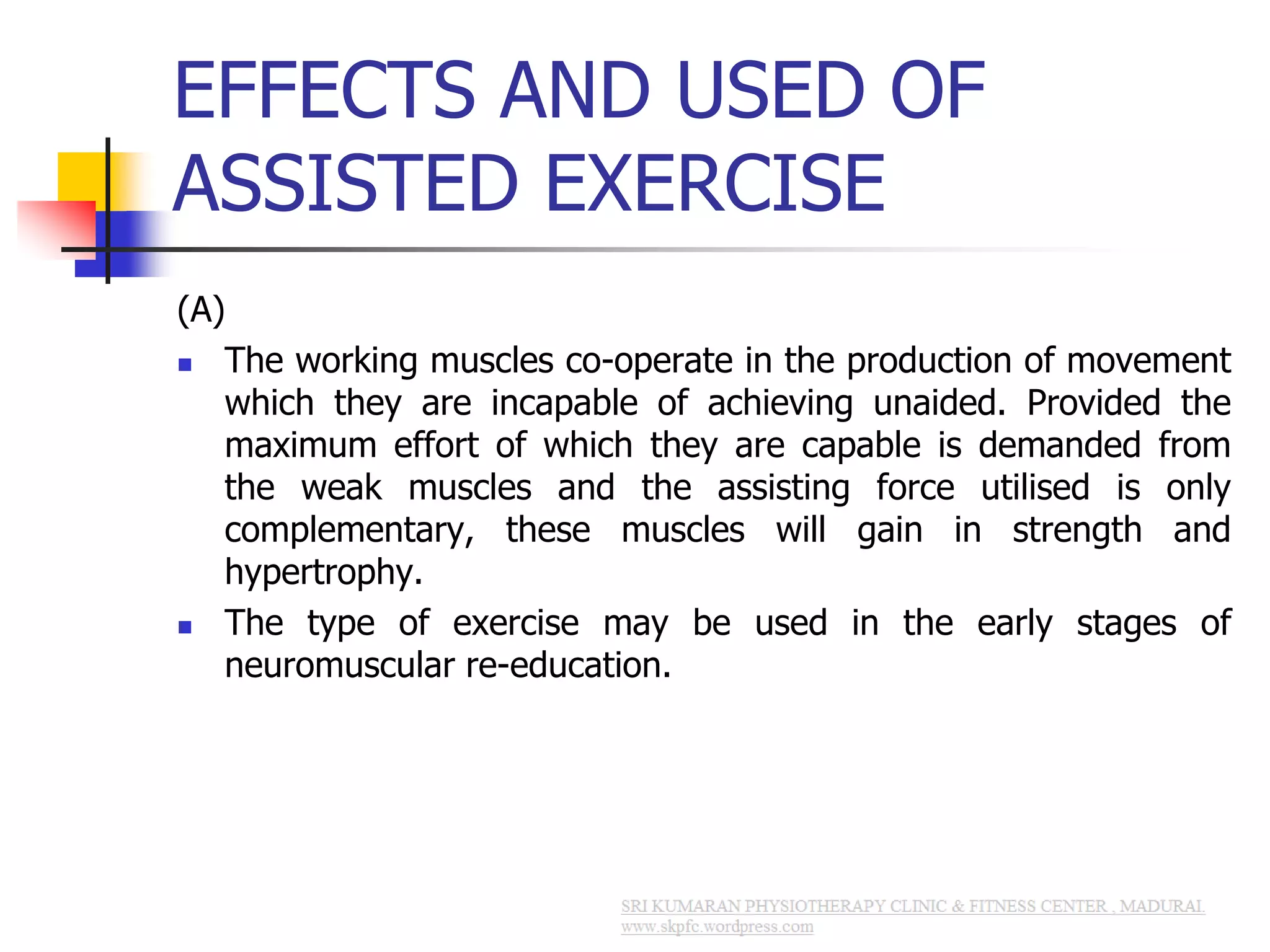 Active movement - Assisted exercises | PPT