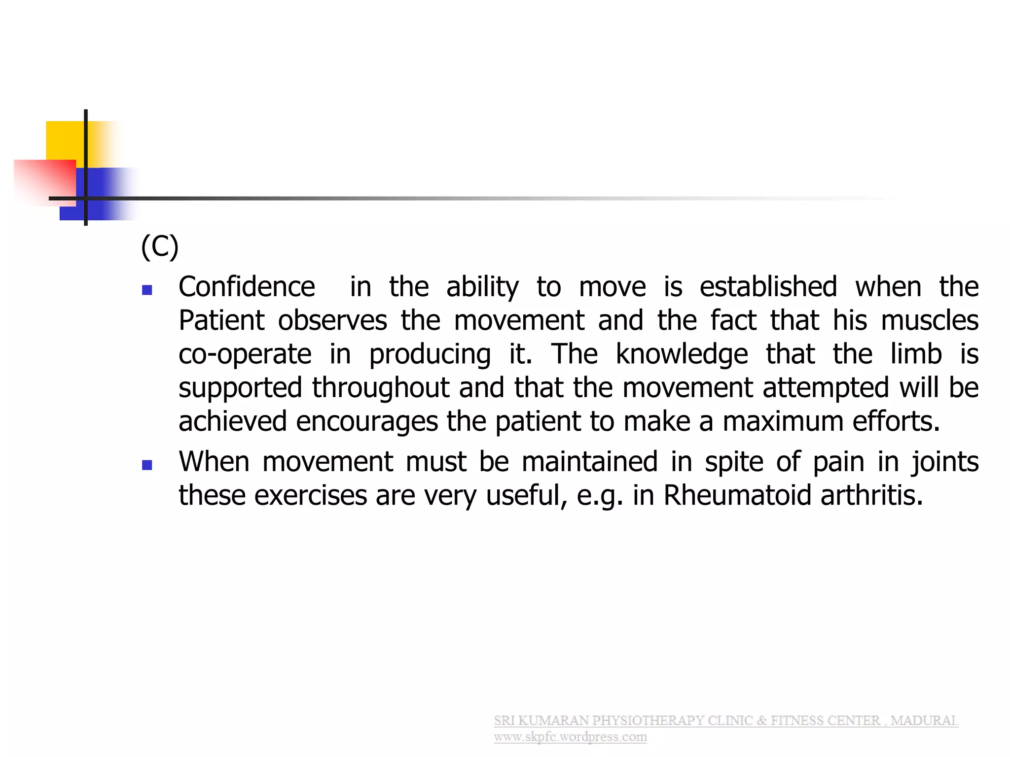 Active movement - Assisted exercises | PPT