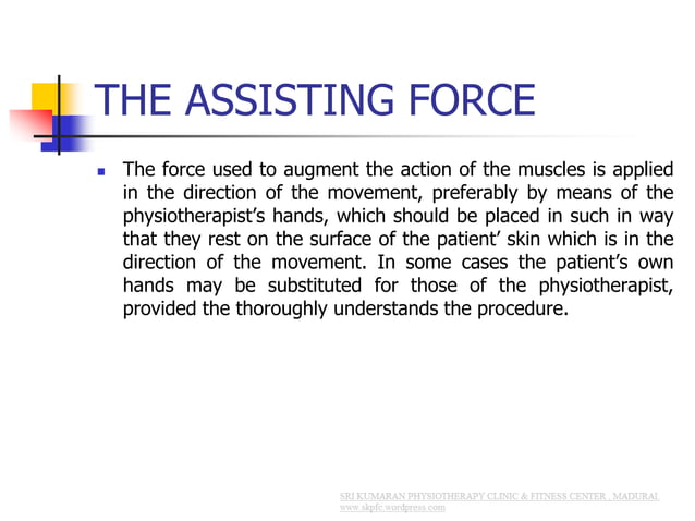 Active movement - Assisted exercises | PPT