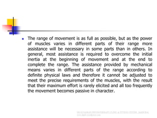 Active movement - Assisted exercises | PPT