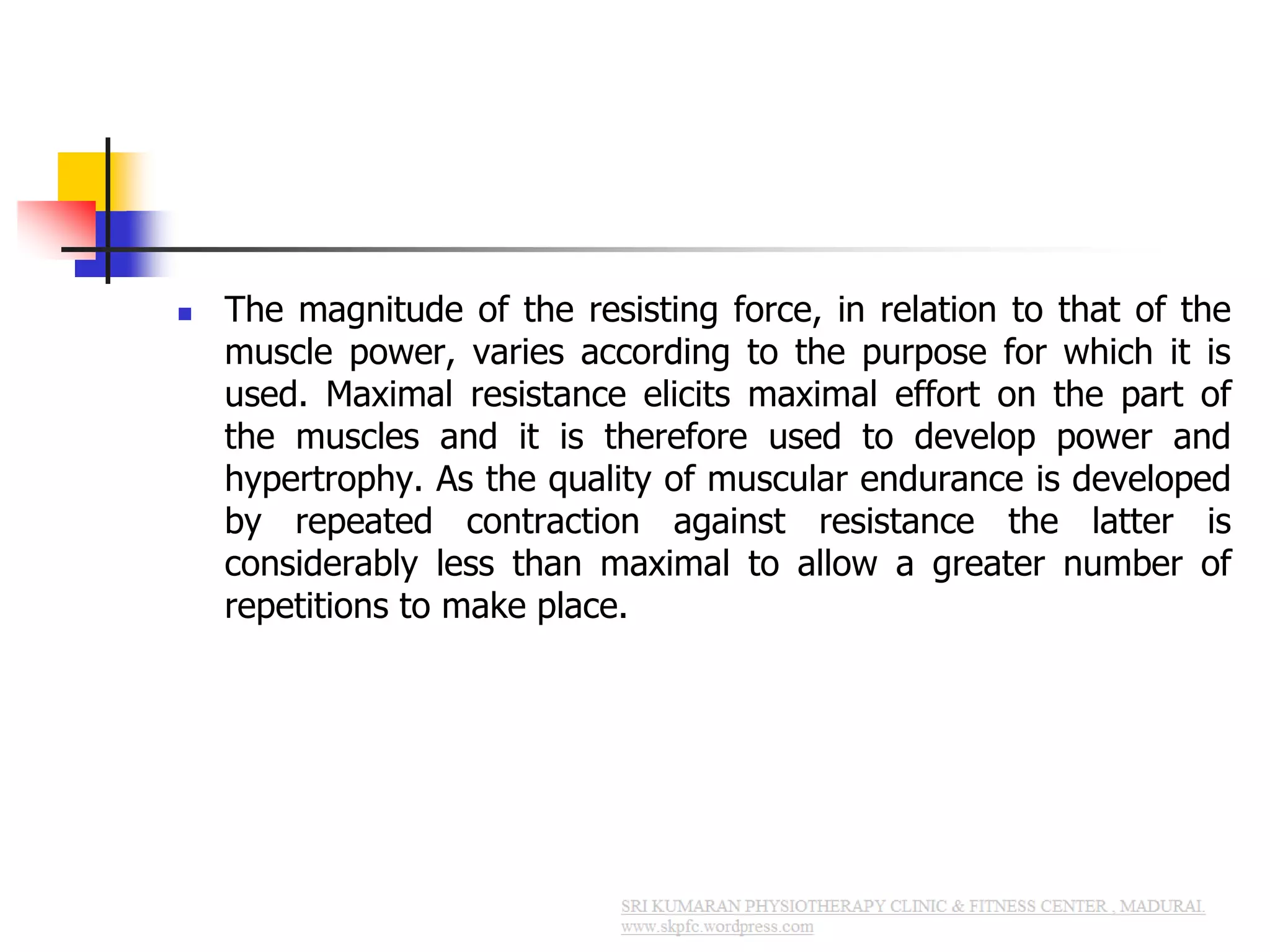 Active movement resisted exercises | PPT